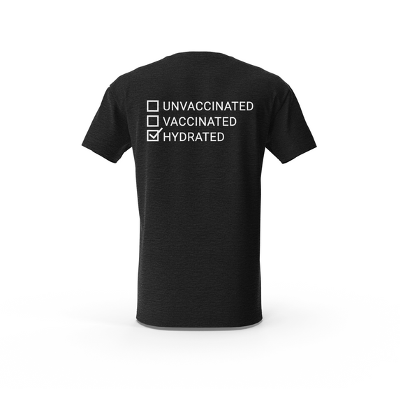 Alka-Hydrate "Hydrated" T-Shirt Black – Alka-Hydrate Water